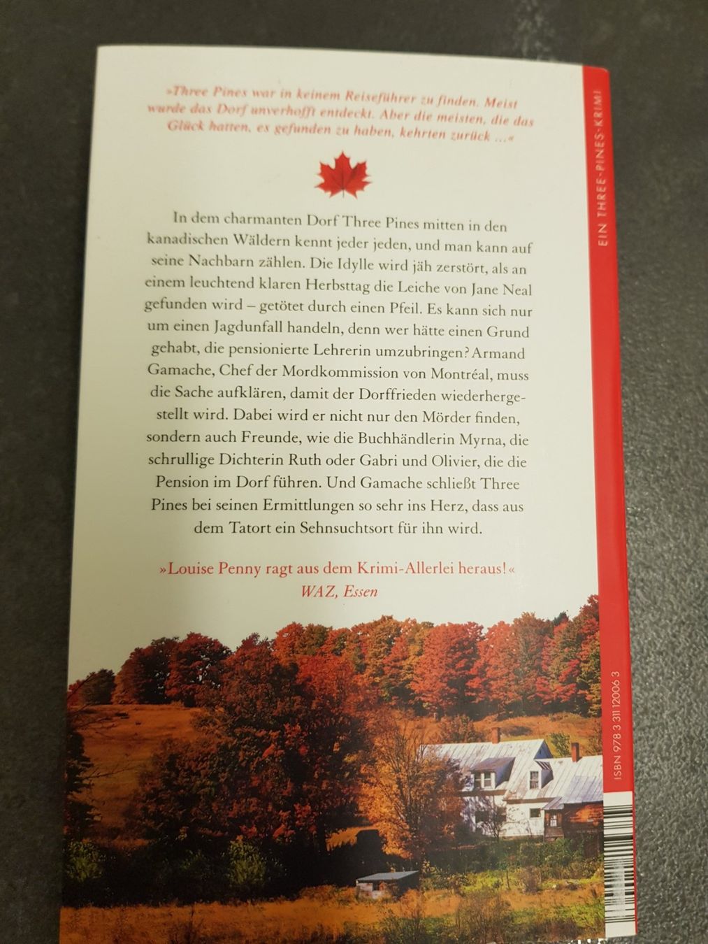 Das Dorf in den roten Wäldern / Louise Penny / Kanada Krimi (Gebraucht ...