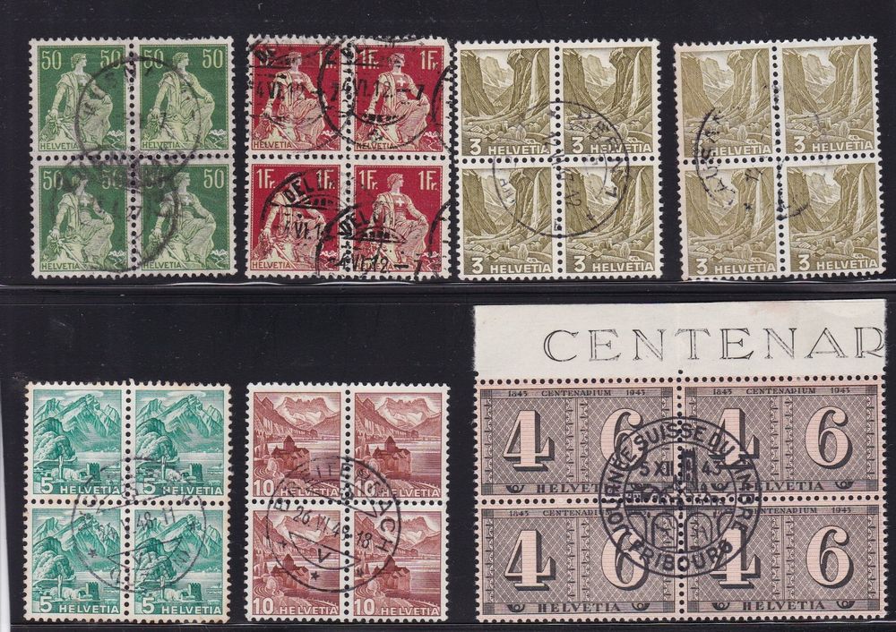 20 Stk. CH Viererblocks ab Altschweiz (Gebraucht) in Münchwilen AG für CHF 8 – mit Lieferung auf ...