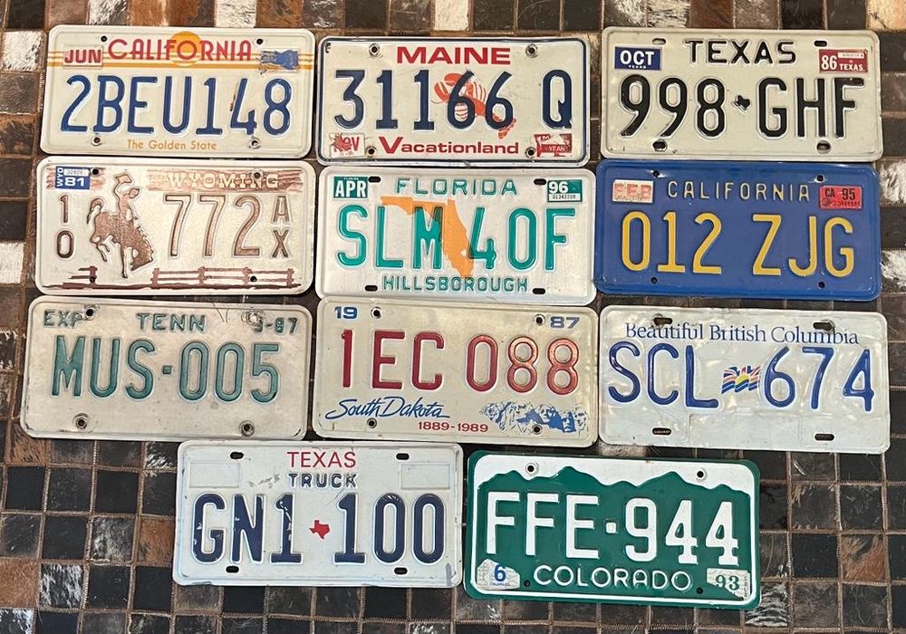 11 Original US Autonummernschilder (Gebraucht) in Kreuzlingen für CHF ...