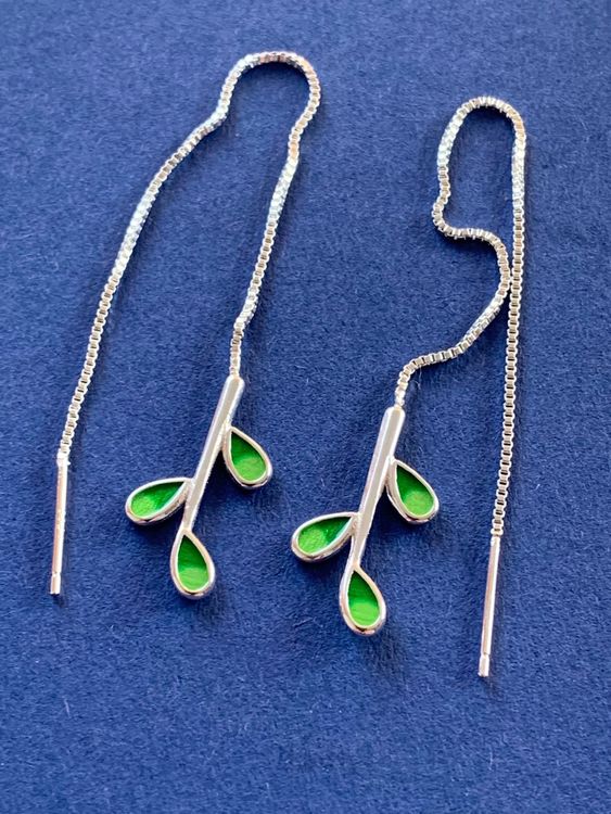Ohrstecker, Durchzieher. Silber 925, Emailliert (Gebraucht) in Sursee ...