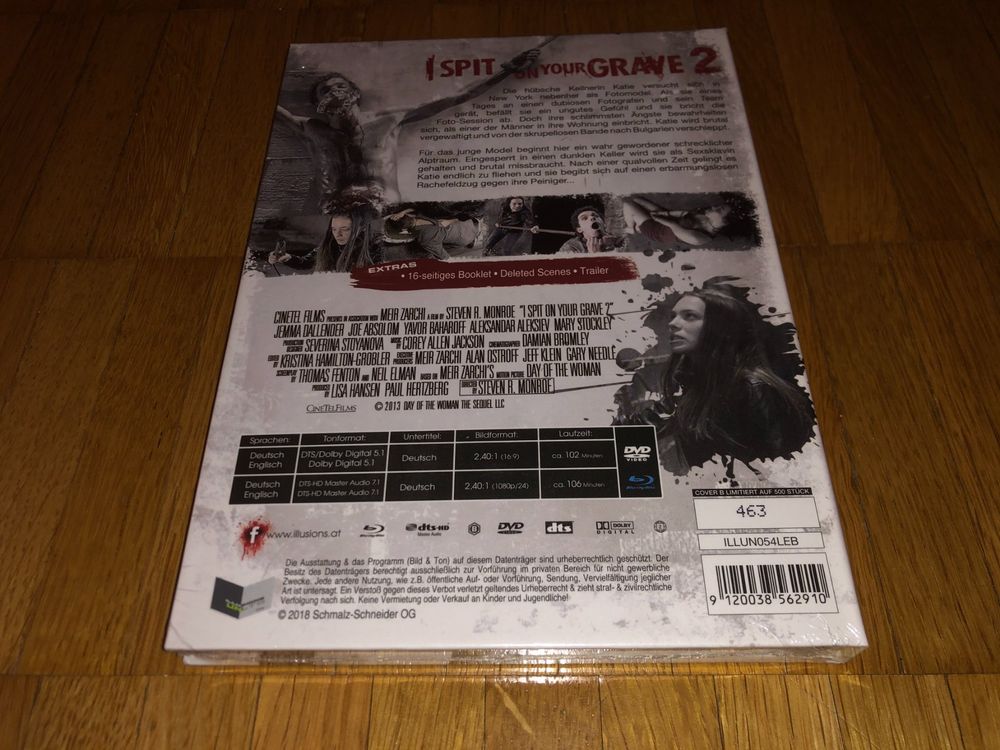 I Spit on Your Grave 2 - MEDIABOOK - B - UNRATED (Neu und originalverpackt) in Basel für CHF 90 ...