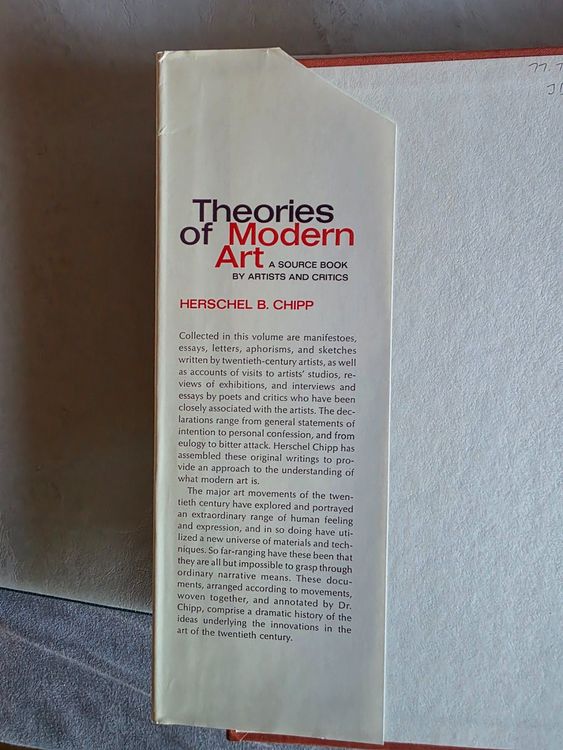 Theories of the modern Art - Herschel B. Chip - 1968 (Gebraucht) in ...