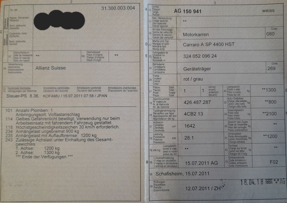 Antonio Carraro SP 4400 HST Occasion Kommunaltraktor (Gebraucht) in ...