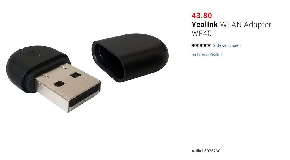 Yealink WLAN Adapter WF40 | Kaufen auf Ricardo