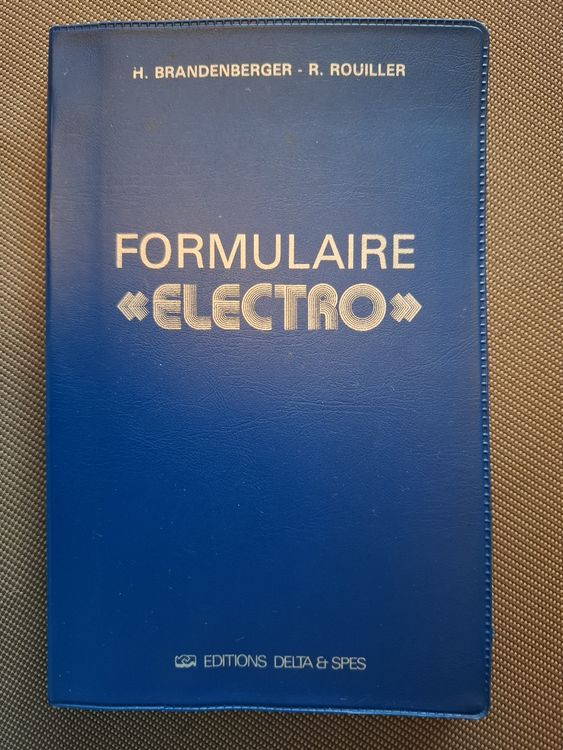 Formulaire Electro / Delta et Spes (D'occasion) à Moutier pour CHF 2 ...