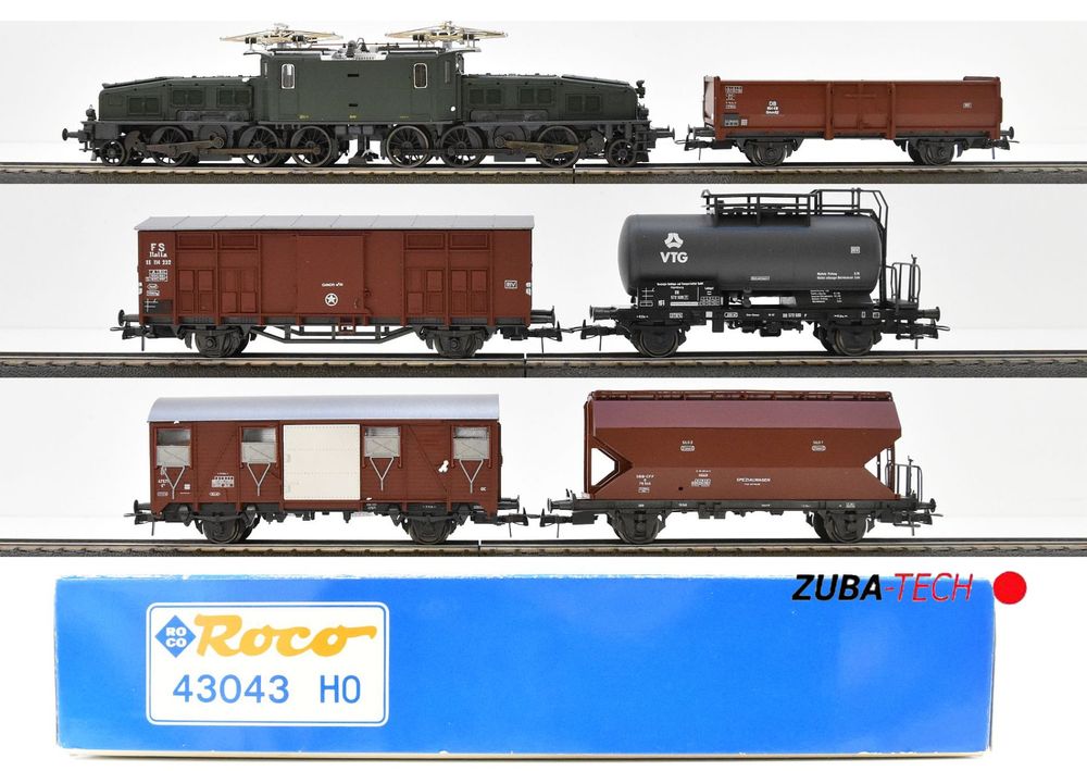 Roco 43043 Güterzug 6tlg. SBB/DB/FS H0 GS Digital OVP (Gebraucht) in St ...