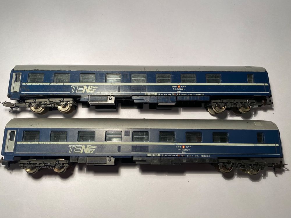 Lima, 2x TEN (TransEuroNight) SBB Personenwagen blau, DC (Gebraucht) in Buchrain für CHF 8 – mit ...