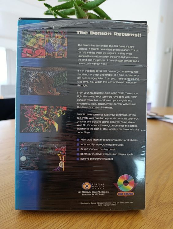 Siege the demon returns PC Big Box Game 1995 (Gebraucht) in Wil SG für ...