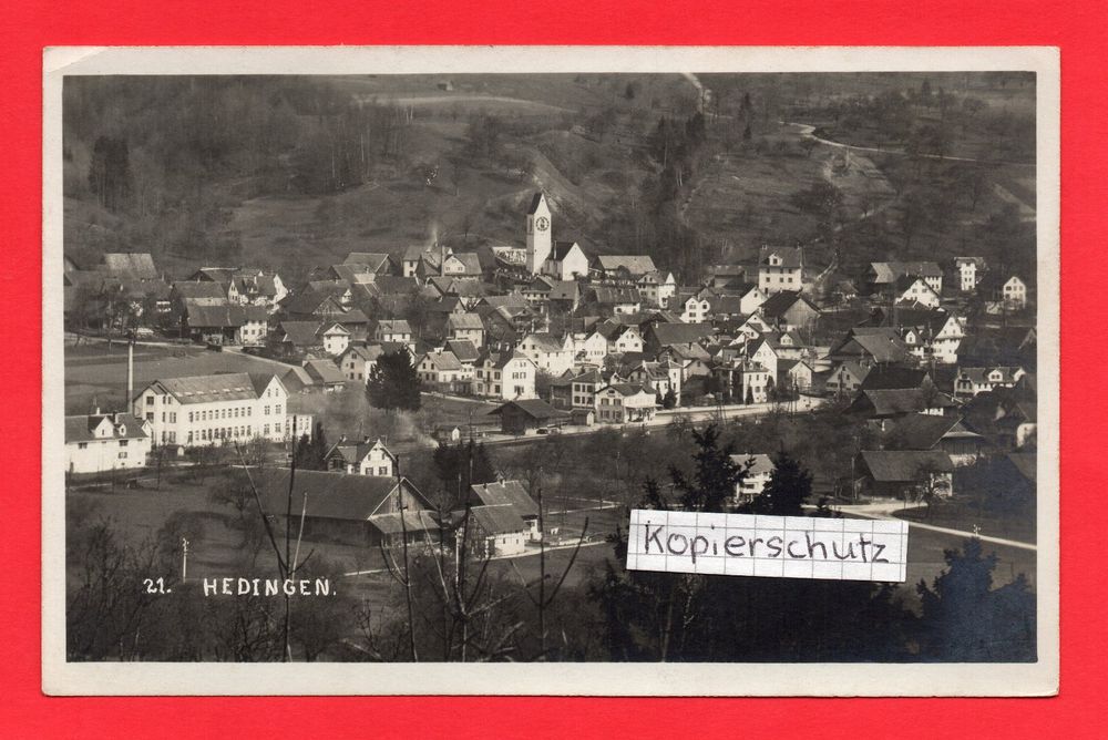 HEDINGEN (Bezirk Affoltern) im Söiliamt (anno ca. 1920) | Kaufen auf ...