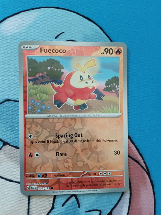 Fuecoco 035 - Paldea Evolved Krokel Reverse Holo | Kaufen auf Ricardo