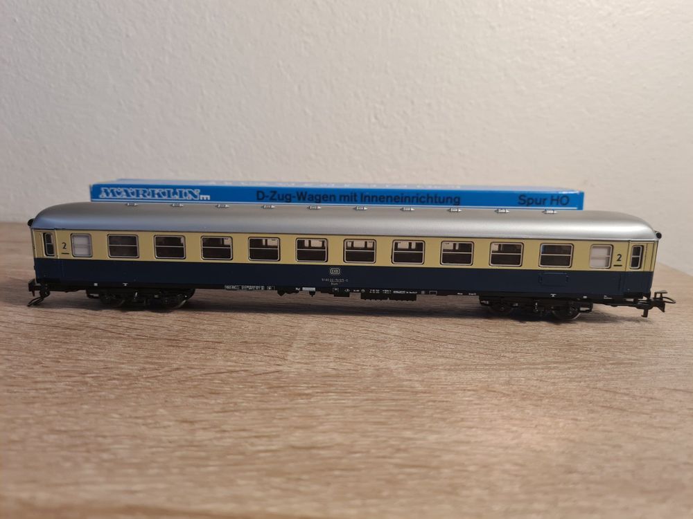 Märklin 4092 D-Zug-wagen 2.Kl DB H0 OVP NEU (1) (Neu und ...