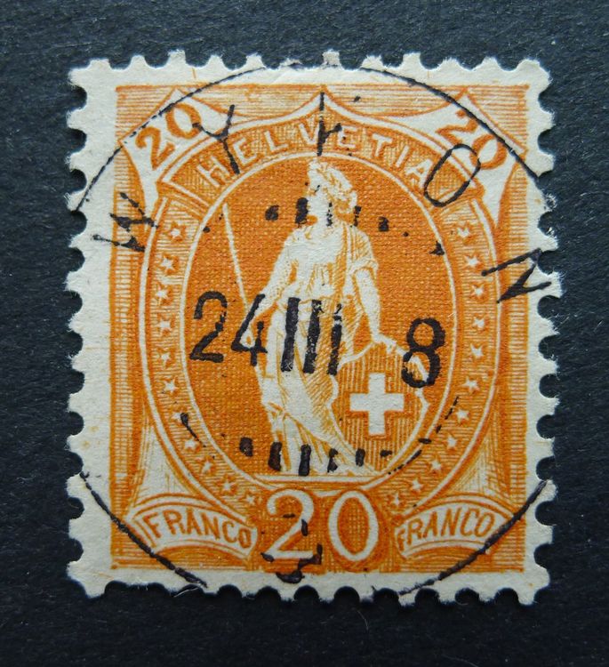 66D, Vollstempel WYKON LU (Gebraucht) in Ebikon für CHF 7 – mit ...