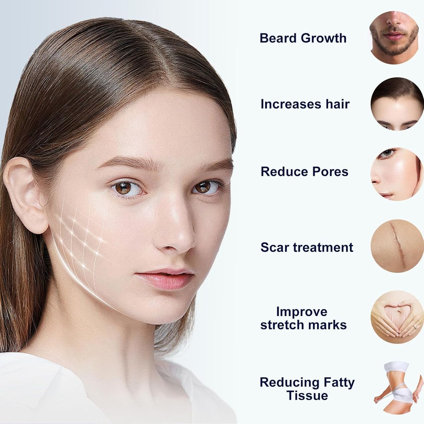 Einstellbar Microneedling Derma Roller 0-3mm microneedling (Neu (gemäss ...