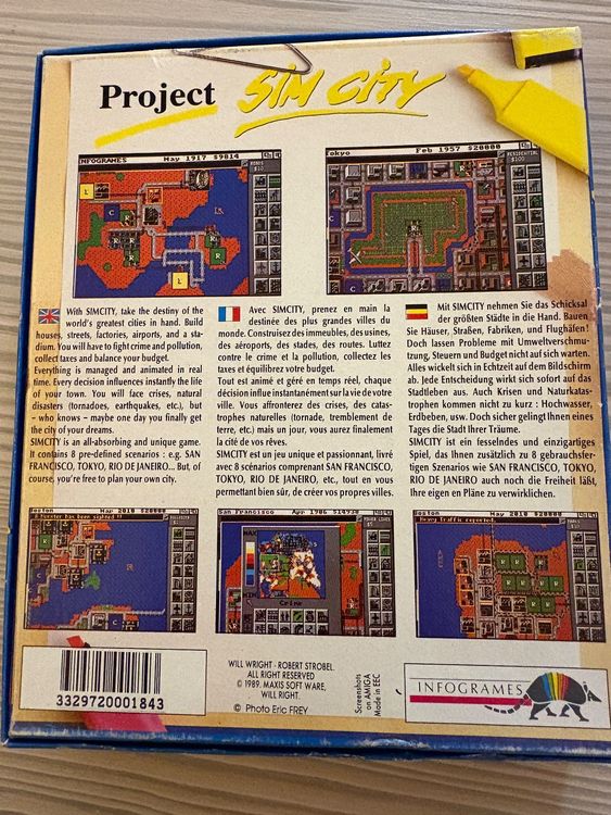 Amiga Spiel: Sim City (European Original Release 1989) (Gebraucht) in ...