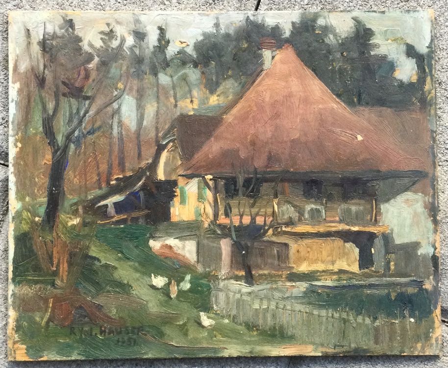 Renée Yolande HAUSER (1919-2008) Bauer Hause Gemälde (Gebraucht) in ...