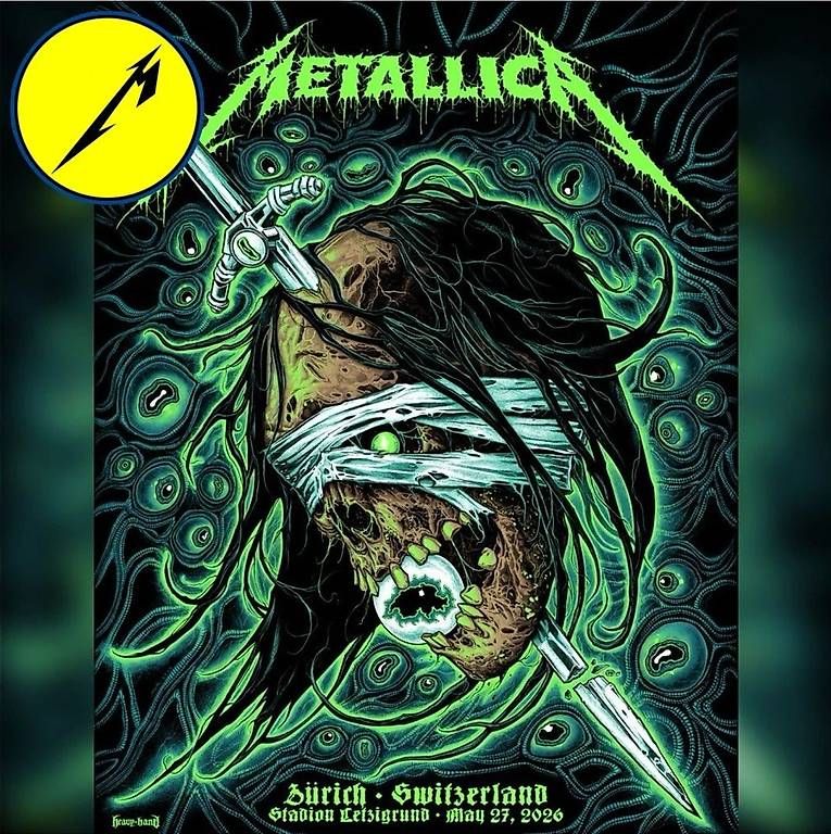 Metallica Konzert Poster Zurich 2026 Limited Edition (Gebraucht) in ...