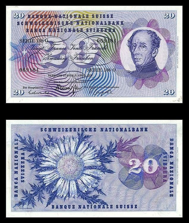 Banknote Schweiz 5. Serie (Reproduktion) (Neu (gemäss Beschreibung)) in ...