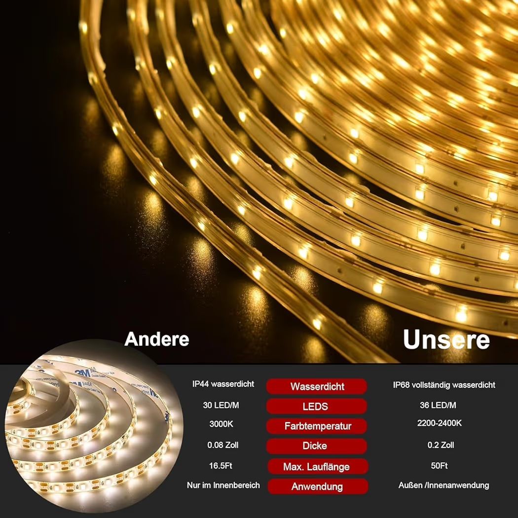 💡 *SOLAR* LED Strip with Remote - Outdoor - IP68 (Gebraucht) in Zürich ...