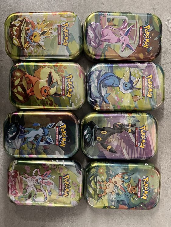 Pokémon SV08.5 Prismatic Evolutions Mini Tin Display EN 1 B (Neuf avec ...
