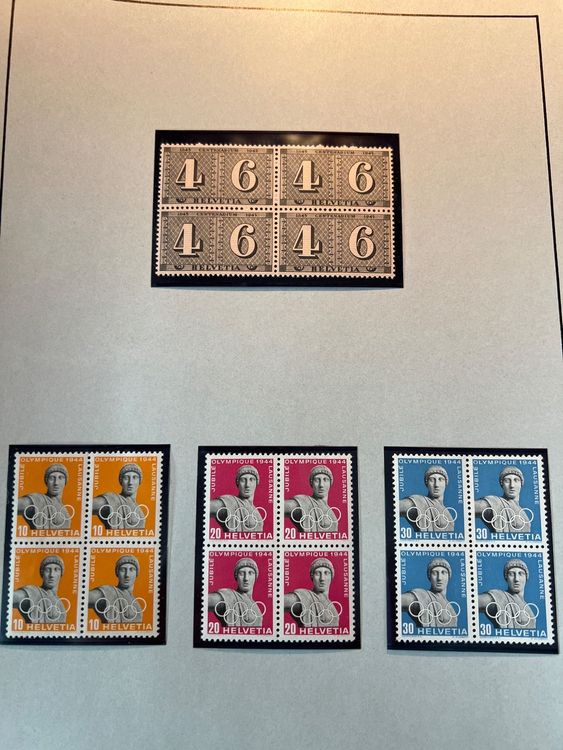 100 J. Brief J50 Jahre Olyp. Kom, 1944, Viererb. postfrisch (Gebraucht ...