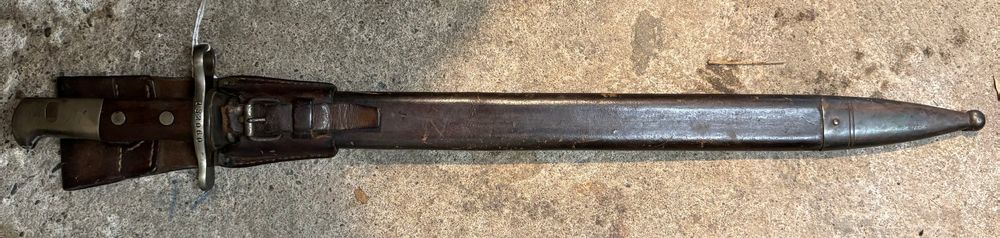 Faschinenmesser 1914 mit Lederscheide (Sägebajonett) (3) (Gebraucht) in Zeiningen für CHF 130 ...