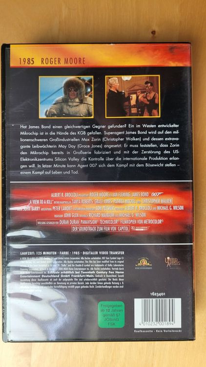 VHS - JAMES BOND 007 – IM ANGESICHT DES TODES (Gebraucht) in Neftenbach für CHF 4 – mit ...