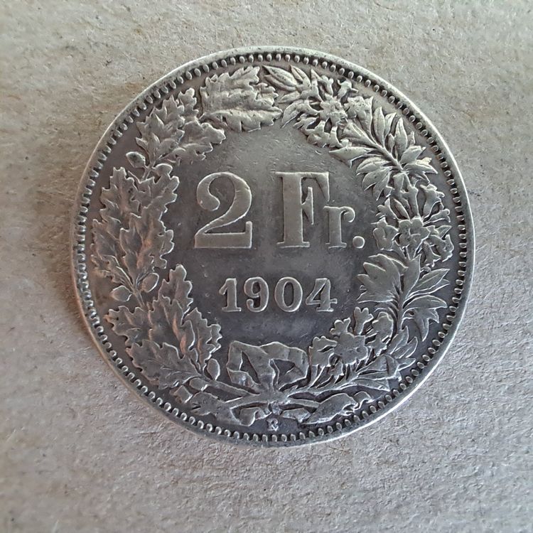 2 Franken 1904 (Gebraucht) in Belp für CHF 8 – mit Lieferung auf Ricardo kaufen