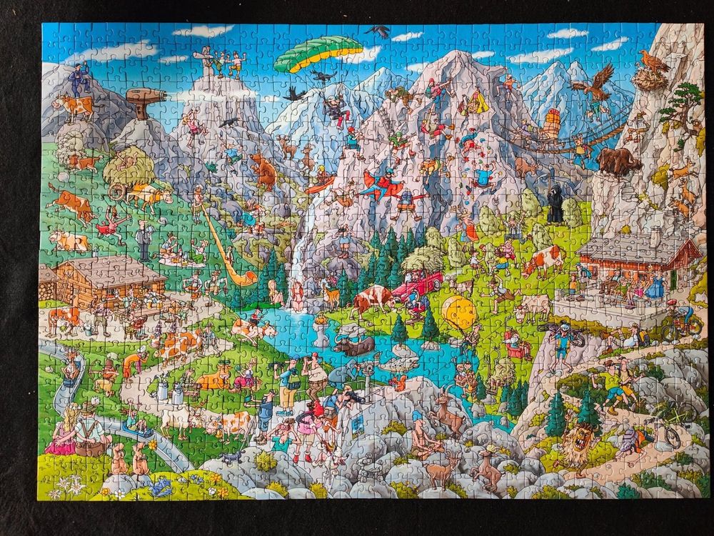 1000er Puzzle "Alpine Fun" von Birgit Tanck (Gebraucht) in Zürich für ...