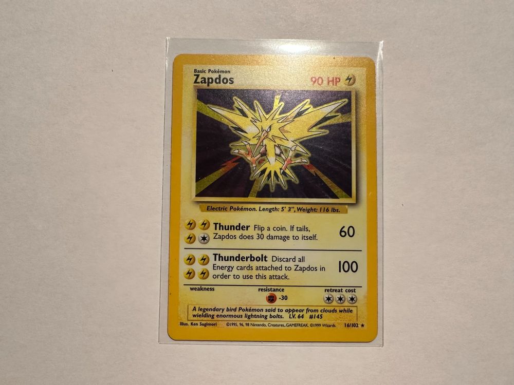 Zapdos holo Base EN | Kaufen auf Ricardo