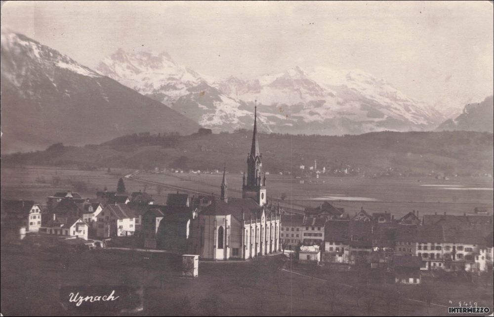 Uznach SG // ca. 1910 Kirche Dorf // Sommer (Gebraucht) in Basel für ...