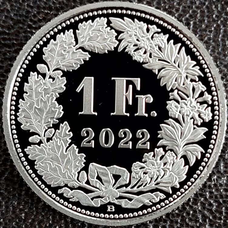 1 Franken 2022 pp / aus Münzsatz / in einer Münzkapsel (Neu (gemäss Beschreibung)) in Arch für ...