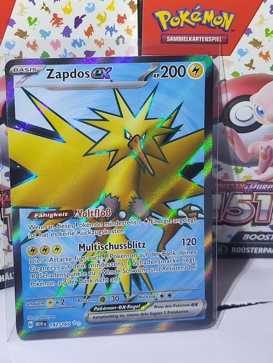 Pokemon Serie 151 Zapdos ex NEU | Kaufen auf Ricardo
