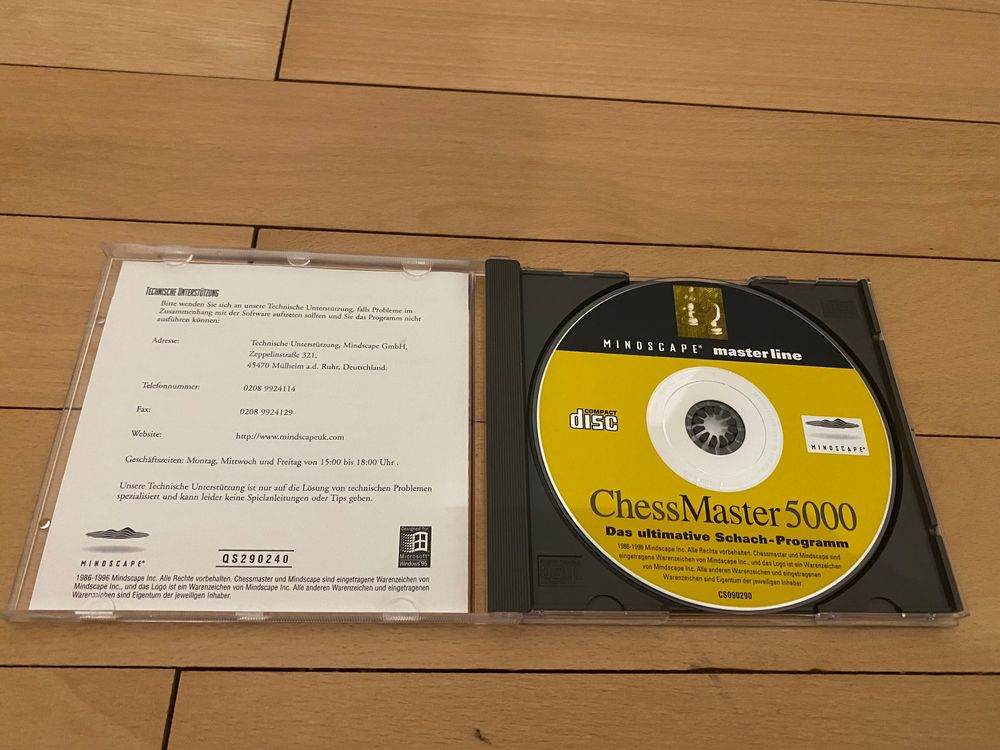 ChessMaster 5000 - PC-Game - Vintage 1995 | Kaufen auf Ricardo