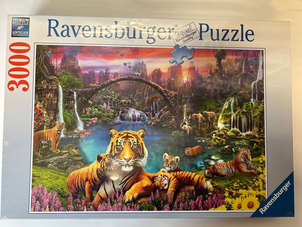 Neu - Ravensburger Puzzle 3000 "Tiger" (Neu und originalverpackt) in Brunnen für CHF 19.95 – mit ...