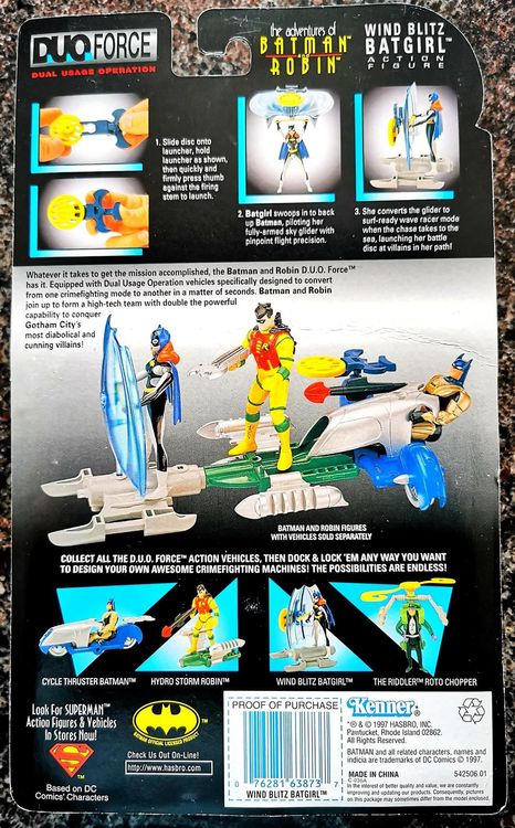 Wind Blitz Batgirl 1996 Action Figur Batman Duo Force (Neu und ...