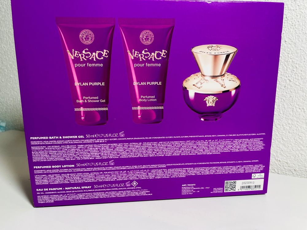 Versace Set Dylan Purple Pour Femme EdP 50 ml 3tgl NEU | Kaufen auf Ricardo