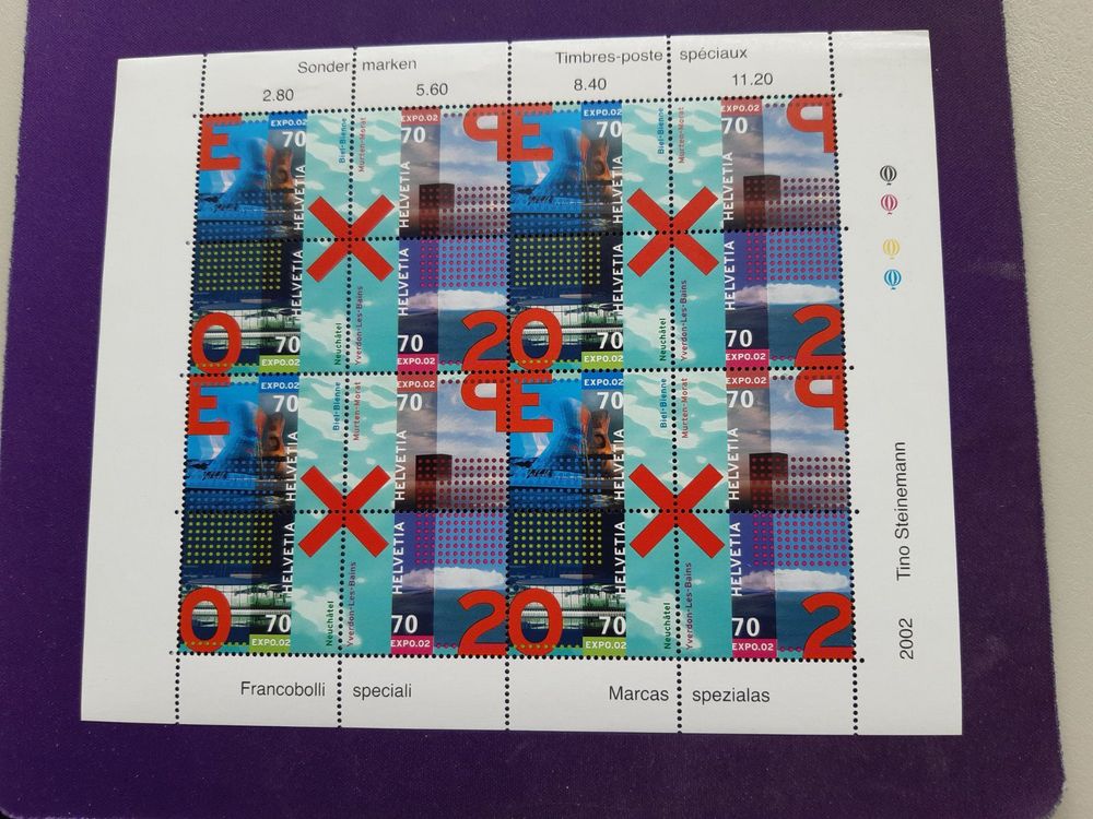 Bogen** Sondermarken EXPO 02 (Neu (gemäss Beschreibung)) in Wangs für CHF 16 – mit Lieferung auf ...