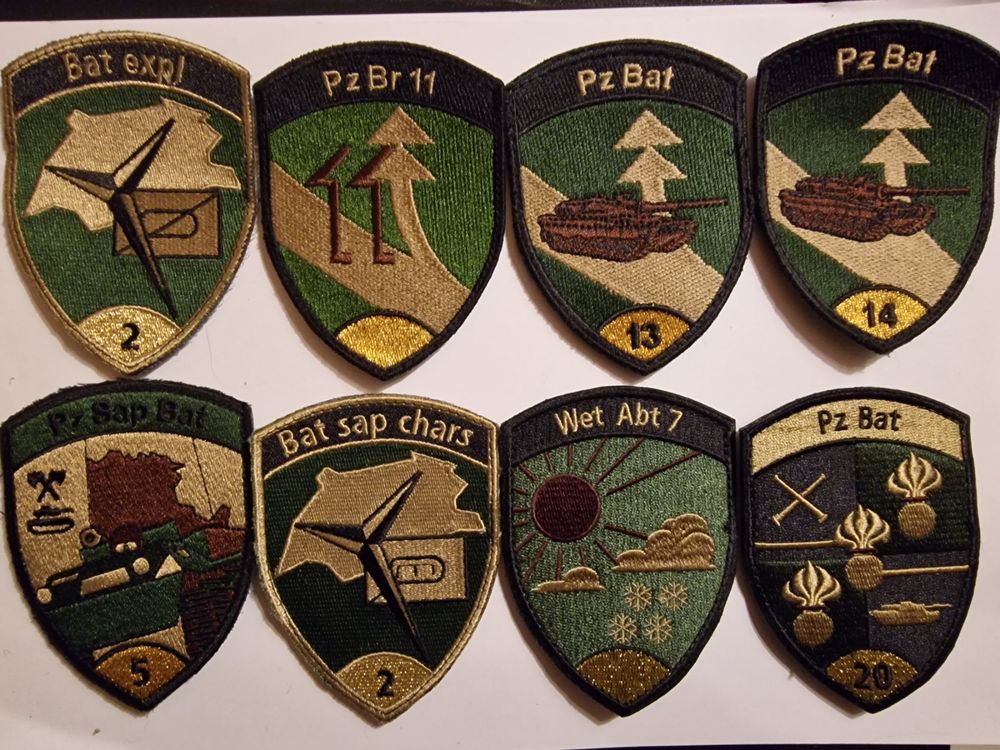 8 Badges Panzer Abzeichen Stab Gold Klett | Kaufen auf Ricardo