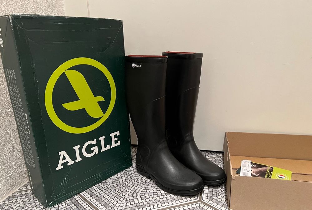 Aigle RBoot Gummistiefel Gr. 38 schwarz (Gebraucht) in Rüschlikon für CHF 45 – mit Lieferung auf ...
