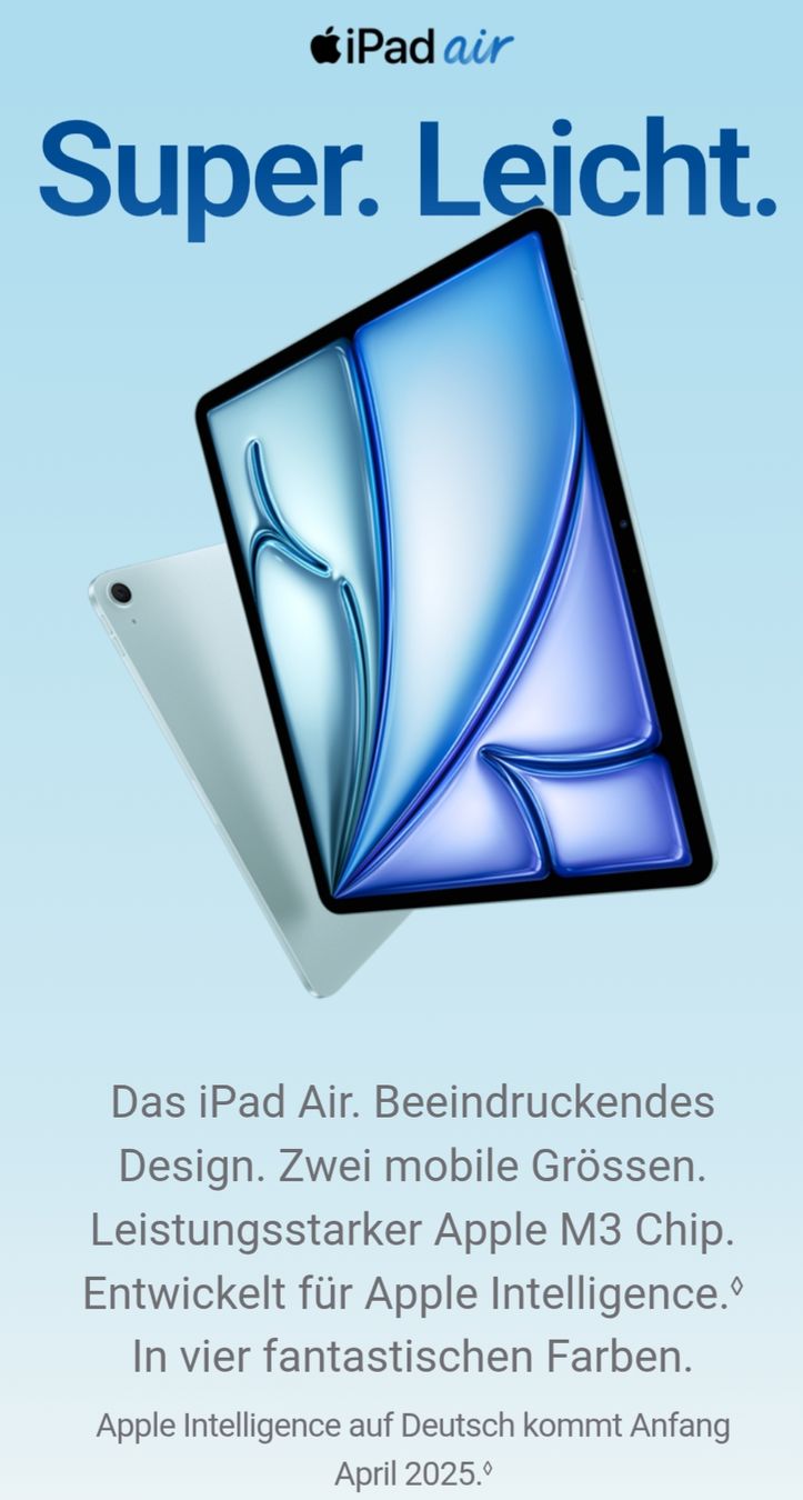 Apple iPad Air 11-inch M3 Wi-Fi OVP - Neu (Neu und originalverpackt) in ...