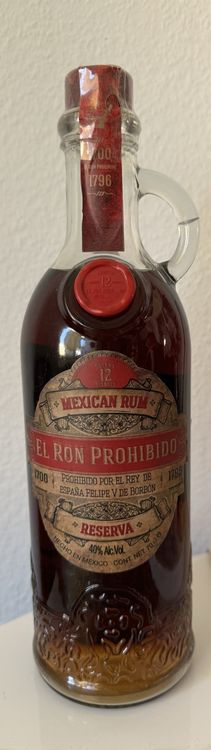 El Ron Prohibido Habanero 12 Years Old Solera Rum (Neu und ...