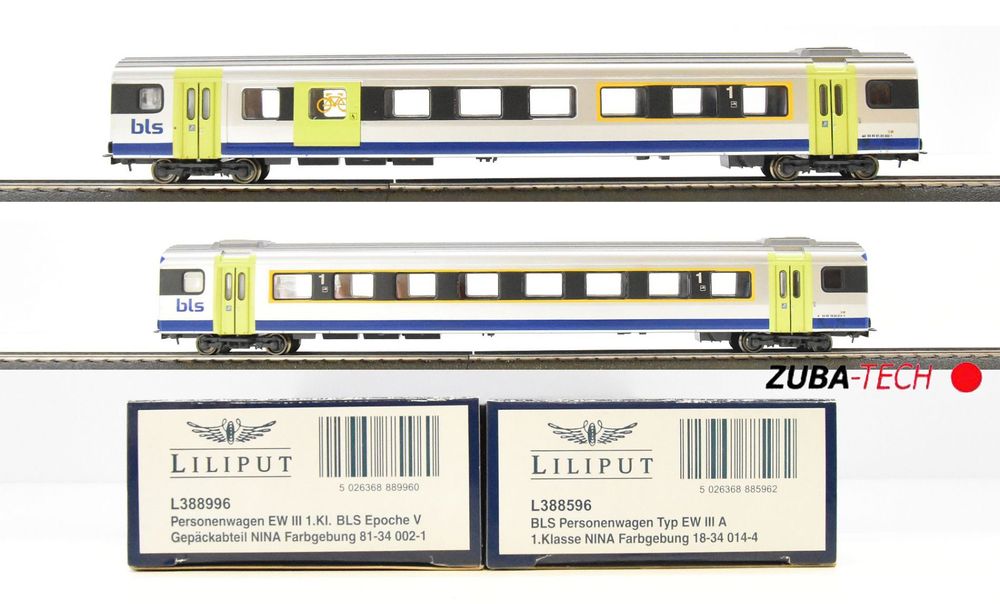 Liliput 2x Personenwagen EW III NINA BLS H0 GS mit OVP (Neu (gemäss Beschreibung)) in St. Gallen ...