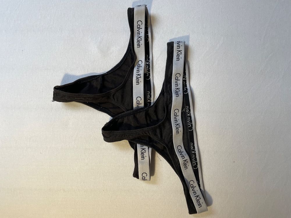 Calvin Klein String schwarz 2er Pack (D'occasion) à Vilters pour CHF 31 ...