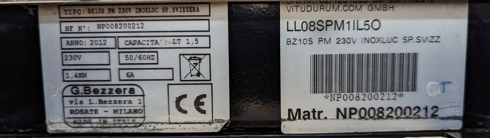 Bezzera BZ10 S Espressomaschine in Kombi mit Eureka Mühle | Kaufen auf ...