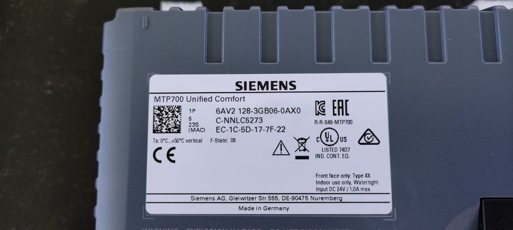 Siemens HMI MTP 700 Unifield Comfort (Neu (gemäss Beschreibung)) in ...