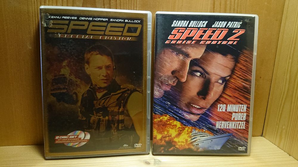 SPEED 1 und 2 auf DVD mit Keanu Reeves und Sandra Bullock (Gebraucht ...