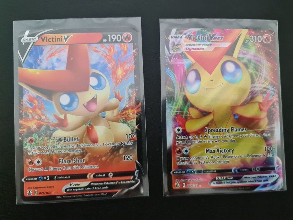 Pokemon Victini V/Vmax (BST 21 & 22)(EN) | Kaufen auf Ricardo