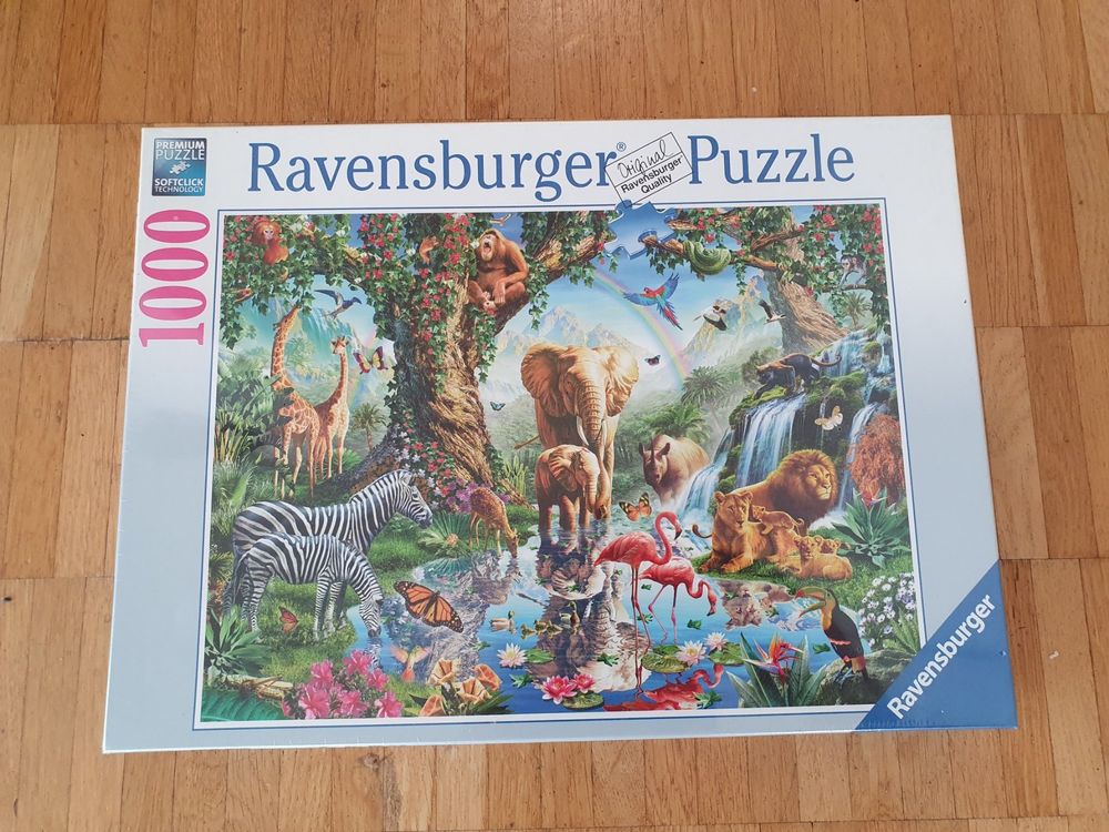 Ravensburger Puzzle 1000 Dschungel / Tiere, originalverpackt | Kaufen auf Ricardo