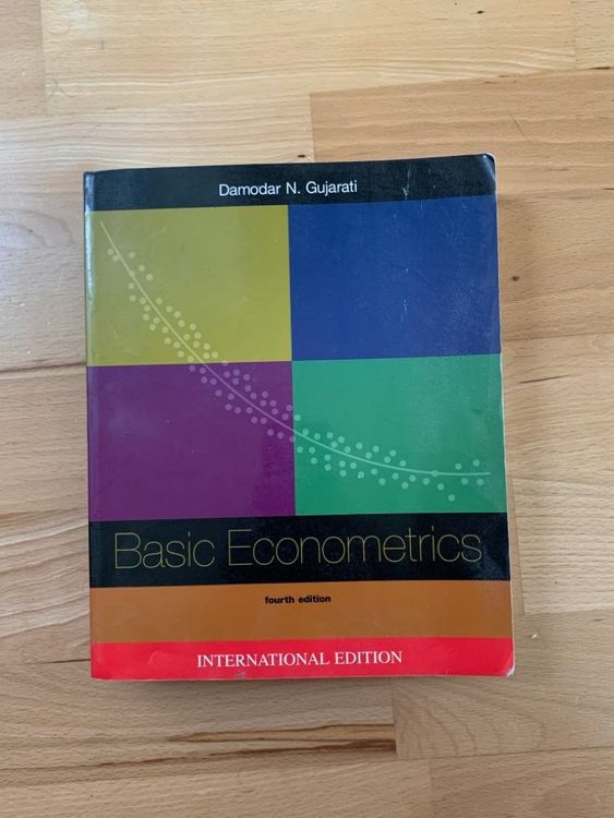 Basic Econometrics 4th Edition | Kaufen auf Ricardo Basic Econometrics 4th Edition | Kaufen auf Ricardo