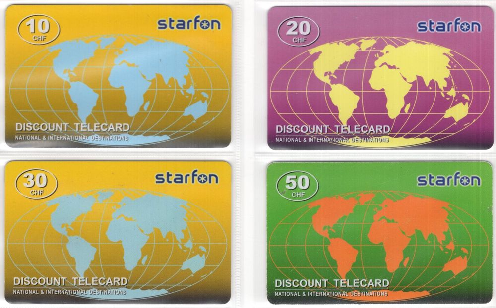 STARFON - seltene schweizer Prepaid Telefonkarten Serie | Kaufen auf ...